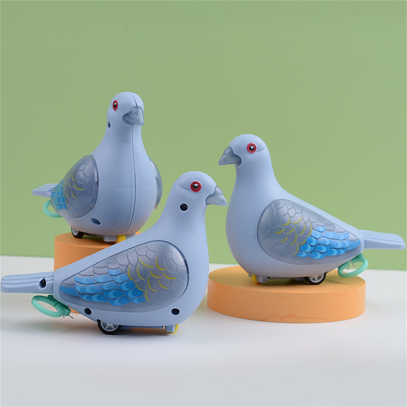 Charming Glowing Jumping Wind-Up Mini Pegion Toy For Toddler Fun And ...
