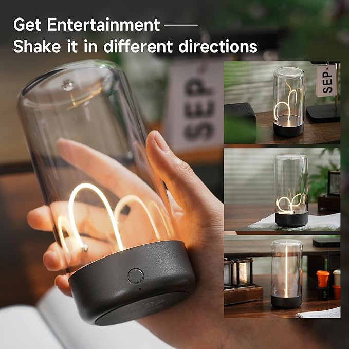 Mini Minimalist Table Lamp Cordless LED Desk Lamp Rechargeable Modern ...