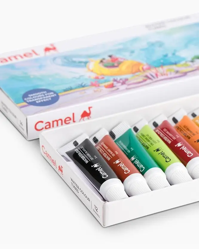 Camel Student Water Colour Tube 12 Shades (Set of 1, Multicolor ...