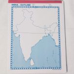 India – Outline Map (100 Sheets) For Students/ School Use – Vellore Shopzee
