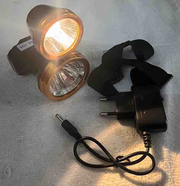 Osring LED Dual Head Rechargeable Torch Light, Night Vision, Black ...