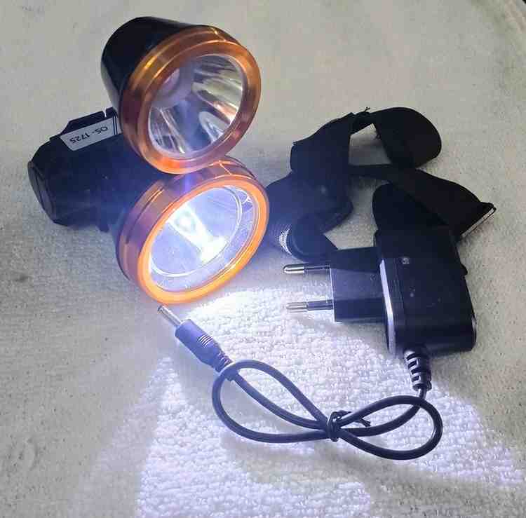Osring LED Dual Head Rechargeable Torch Light, Night Vision, Black ...
