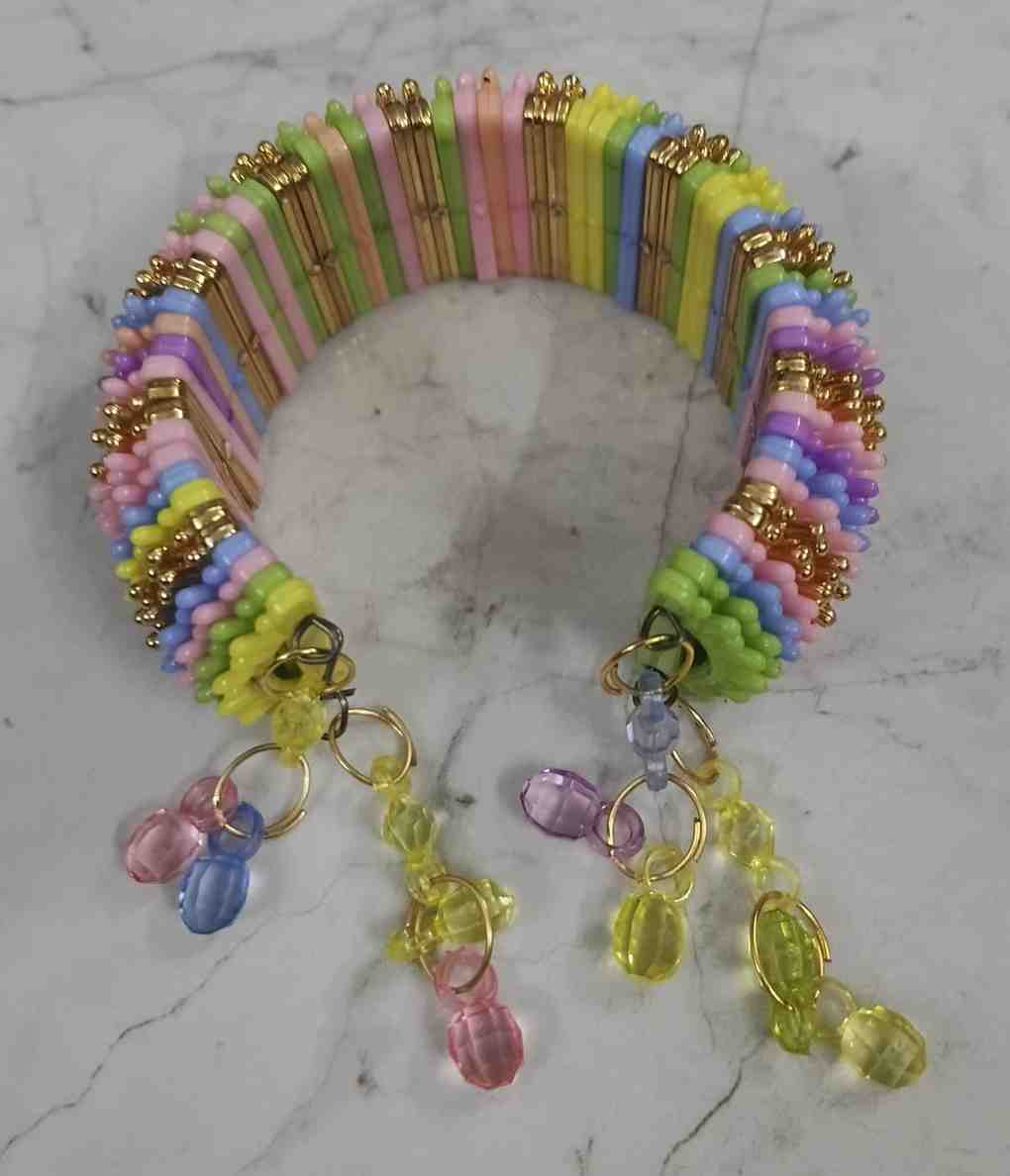 Trendy Multicolor Beaded Kids Bracelet for Girls Cute colorful bangles ...